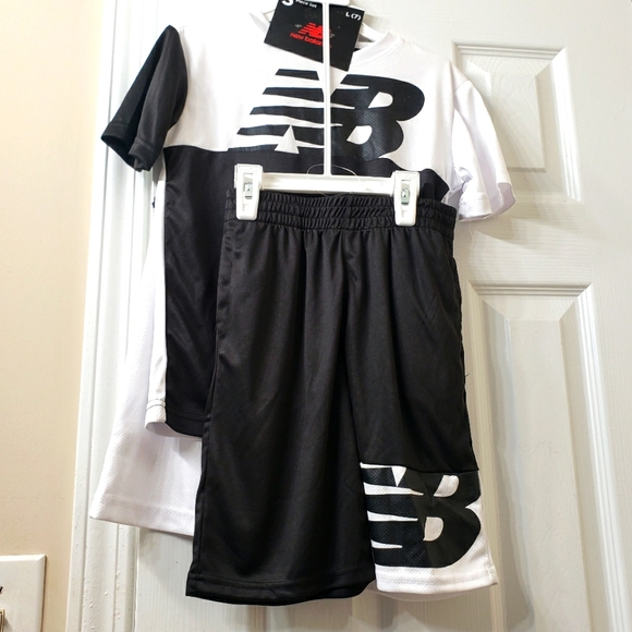 New Balance | Matching Sets | New Balance Boys 3pc Black White Sz7 ...
